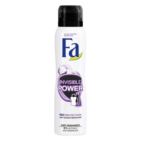 FA INVISIBLE POWER 24 PROTECTION ANTI PERSPIRANT DEODORANT SPRAY 150ML ...
