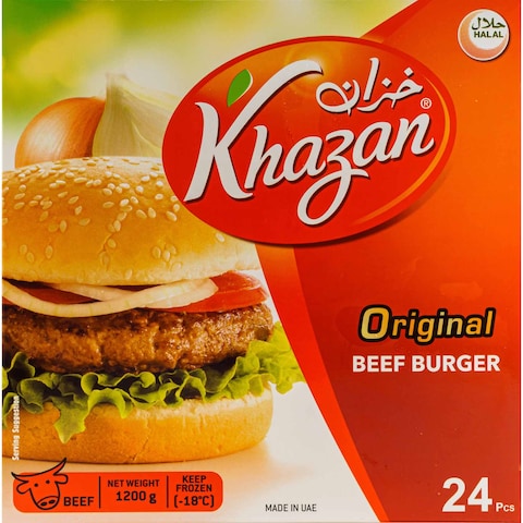 KHAZAN ORIGINAL BEEF BURGER 1200G price in Kuwait | Carrefour Kuwait ...
