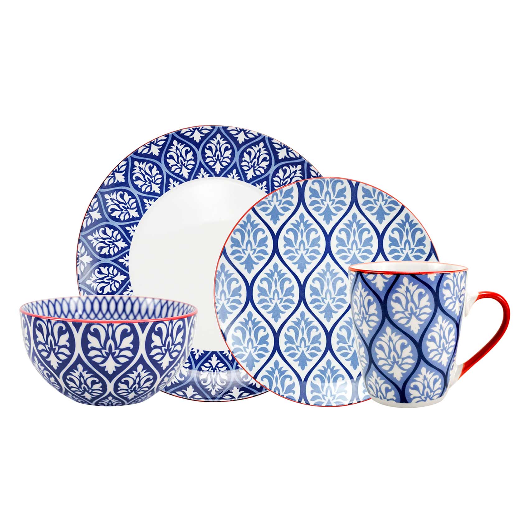 Buy MyChoice 16 Pieces Porcelain Dinnerware Set Online | Carrefour KSA