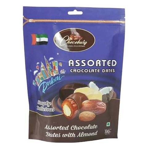 Buy Max Chocobury Assorted Almond With Chocolate Dates 300G Online ...