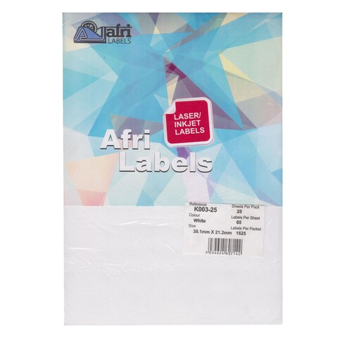 Buy AFRI SELF ADHESIV LABEL KA003 WHITE Online | Carrefour Kenya