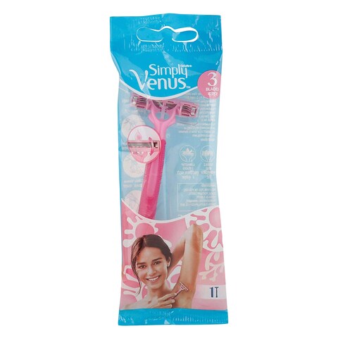 Buy Gillette Venus 3 Simply Disposable Razor For Women Online ...