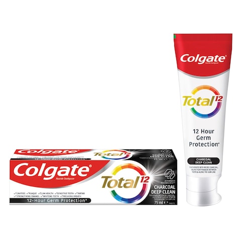 Colgate Total12 Deep Clean Charcoal Toothpaste 75ml Online | Carrefour ...
