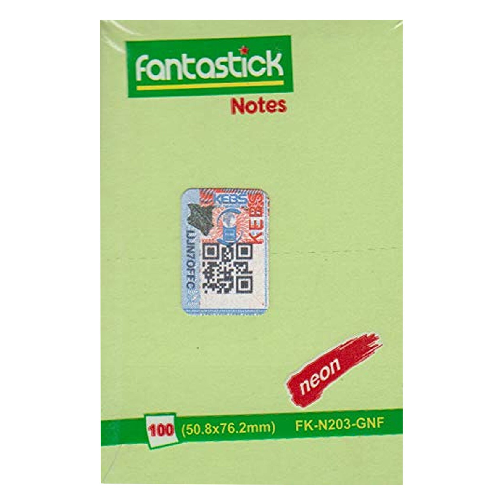Buy Fantastick Stick Note Fluorescent Green 2x3Inch Online | Carrefour ...