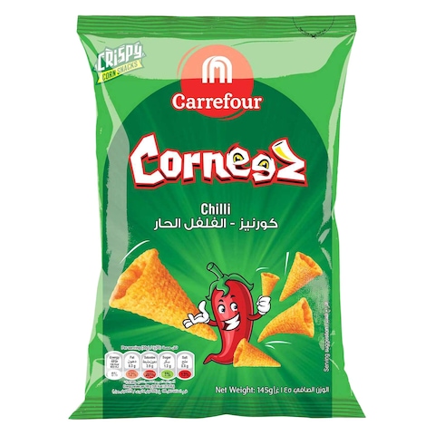 Buy Carrefour Corneez Chilli Crispy Corn Snacks 145G Online | Carrefour ...