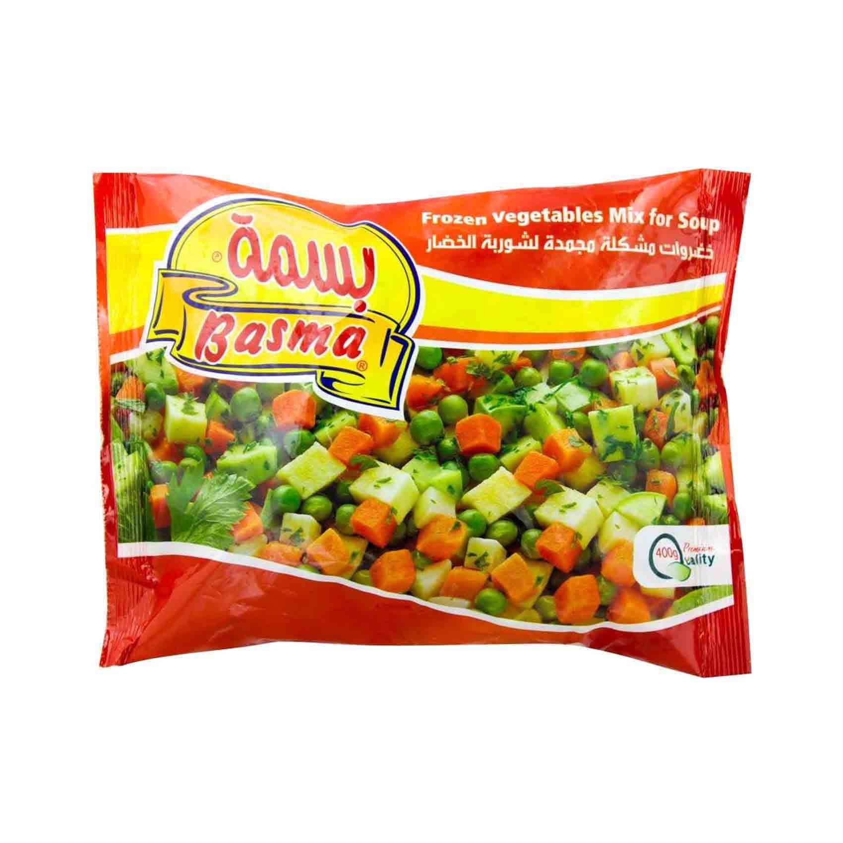 Buy Basma Frozen Vegetables Mix For Soup - 400 gram Online | Carrefour ...