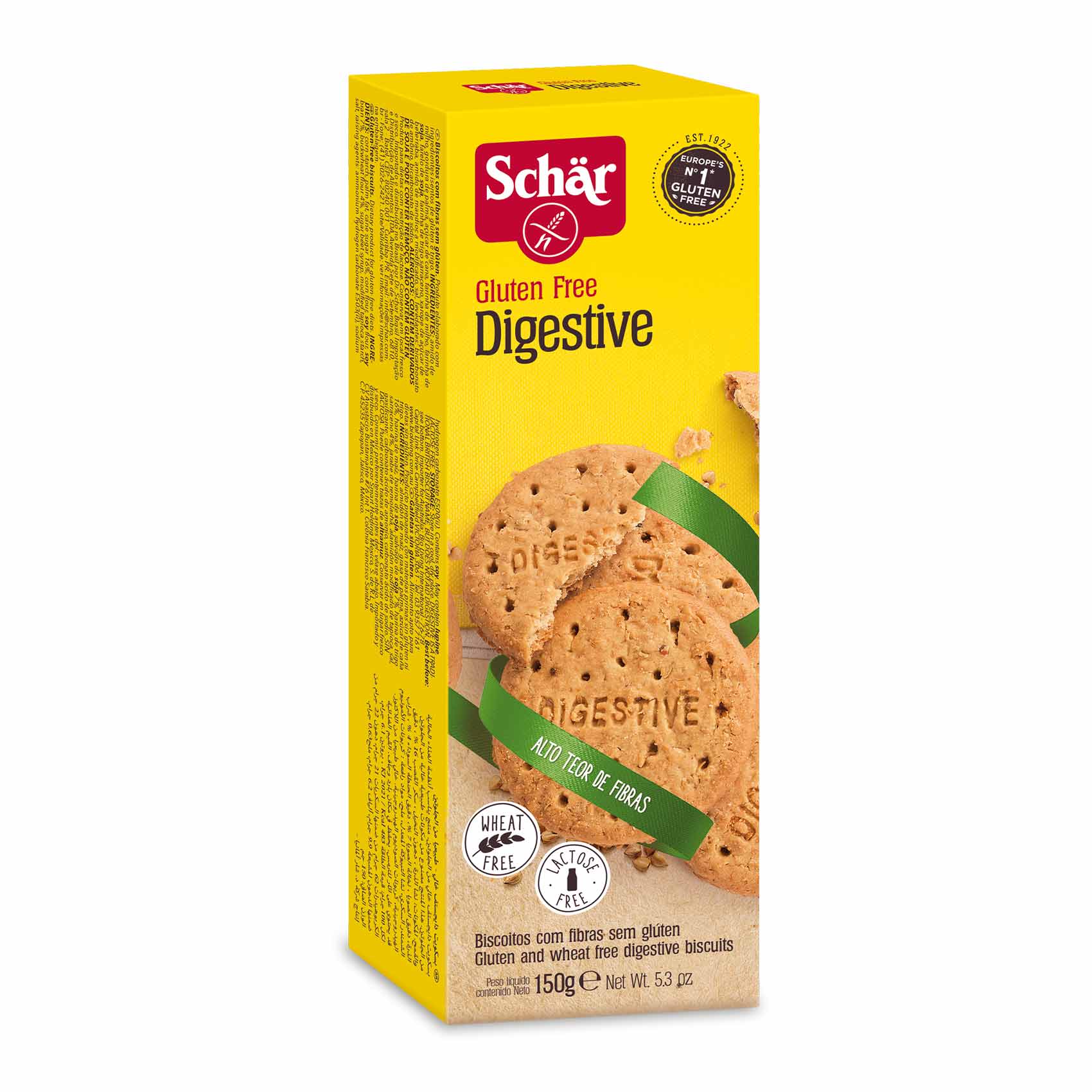 Buy Dr. Schar Gluten Free Digestive Choc Biscuits 150g Online ...