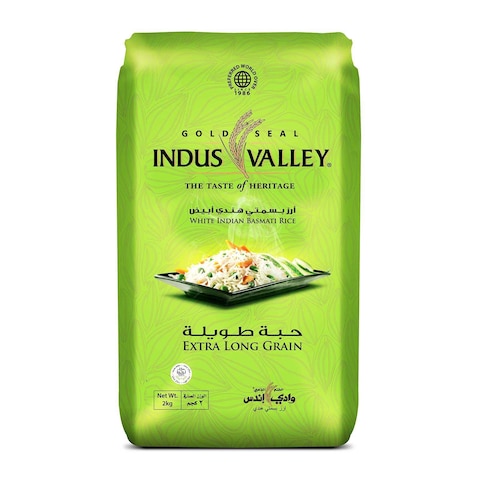 Indus Valley Extra Long Basmati Rice 2kg price in Kuwait | Carrefour ...