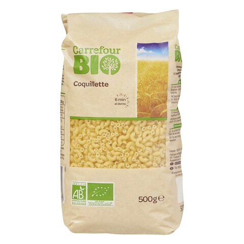 Buy Carrefour Bio Pasta Shells 500GR Online | Carrefour Lebanon
