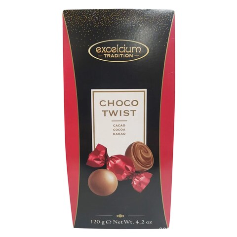 Buy Excelcium Twist Cocoa Chocolate Candy 120g Online | Carrefour Kenya