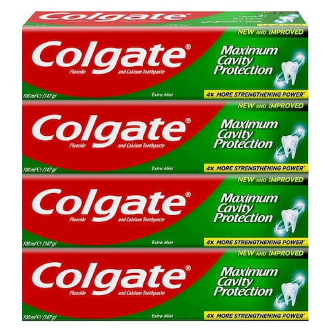 Colgate Maximum Cavity Protection Extra Mint Toothpaste White 100ml ...