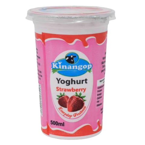 Buy Kinangop Strawberry Yoghurt 500ml Online | Carrefour Kenya