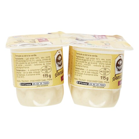 Buy Carrefour Vanilla Milk Semolina 115g x Pack of 4 Online | Carrefour ...