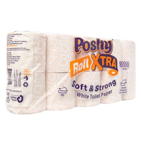 Buy Poshy Roll Xtra Colored Toilet Tissue Roll 10 Pack Online ...