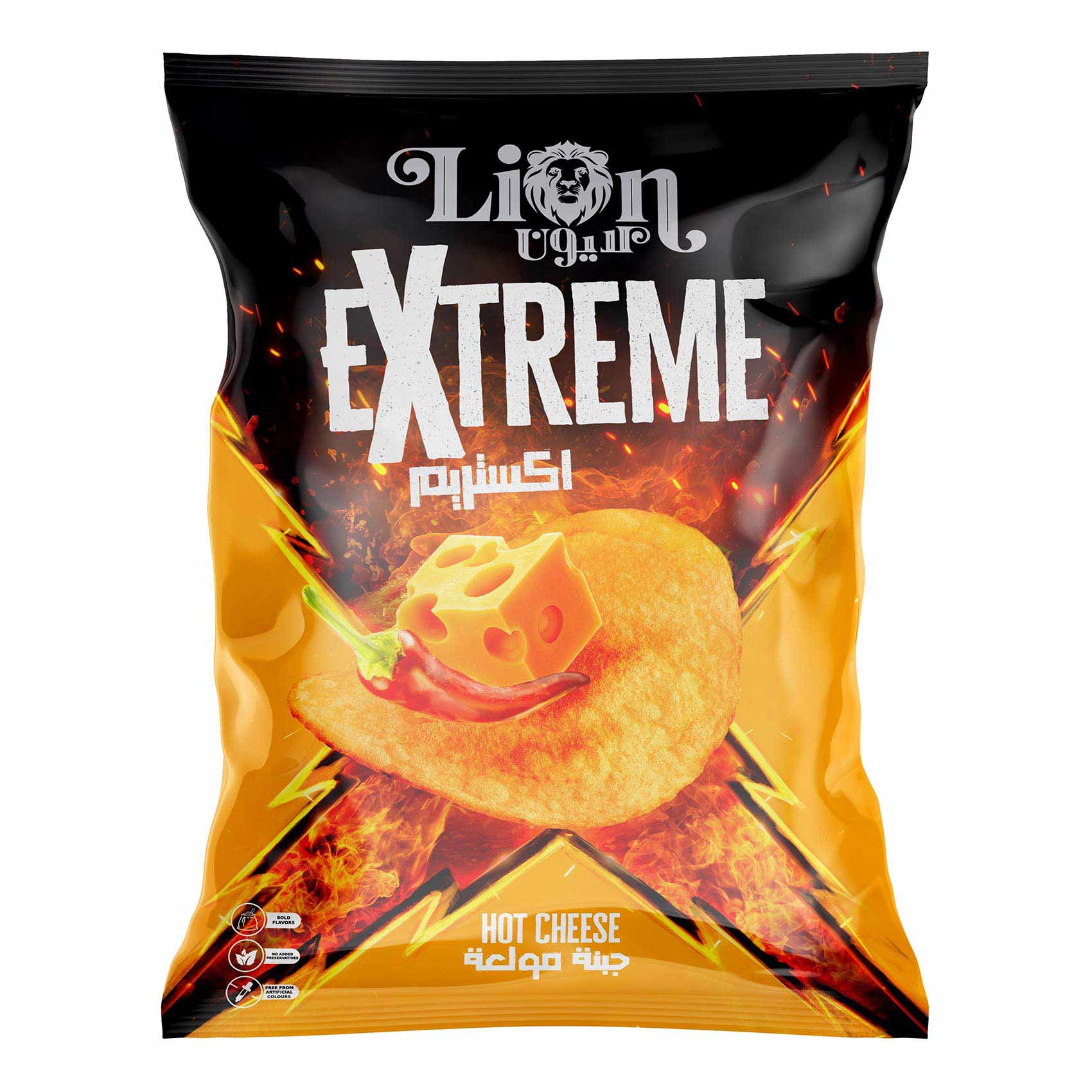 Buy Lion Extreme Hot Cheese - 29 gm Online | Carrefour Egypt