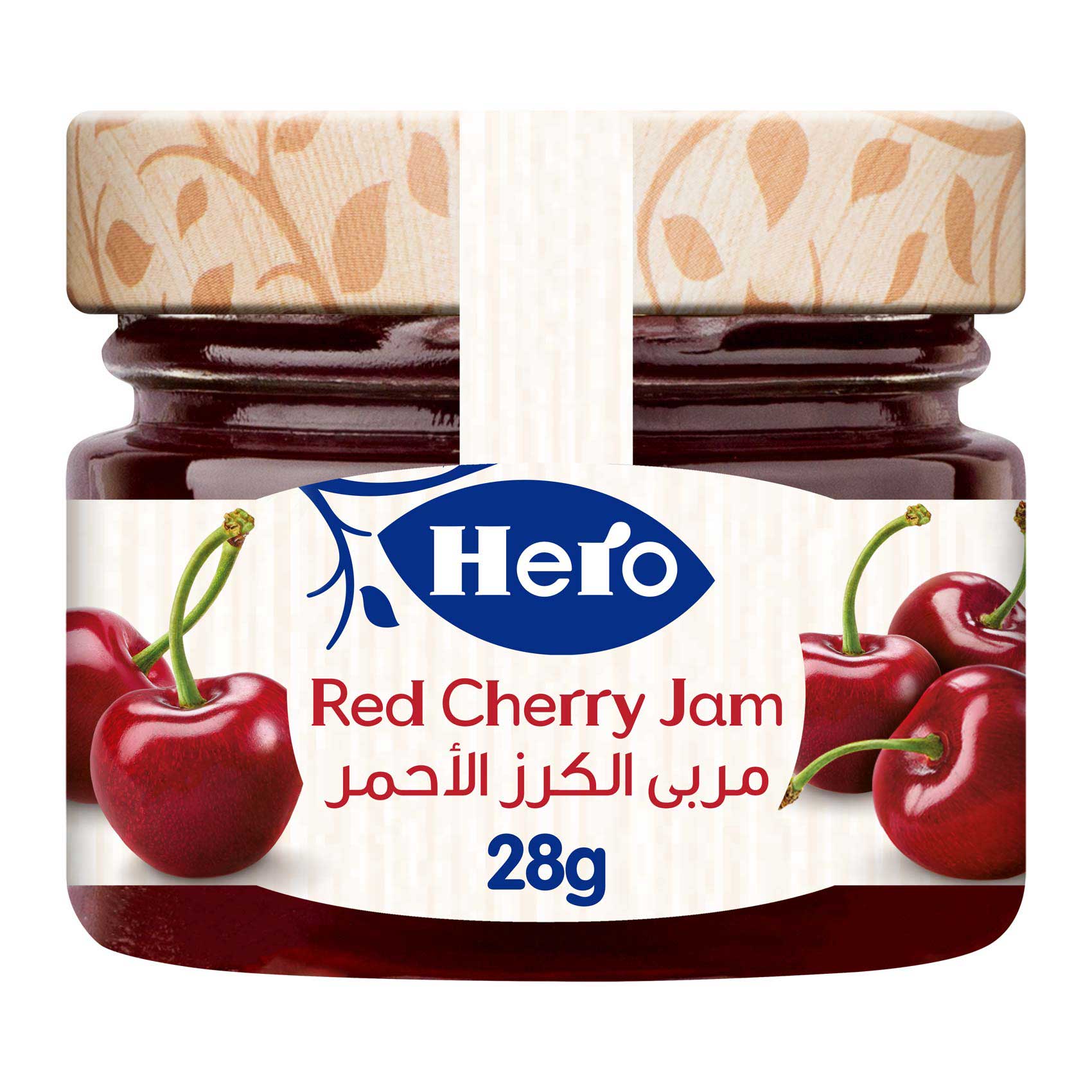 Buy Hero Red Cherry Jam Mini Jar - 28.3 gram Online | Carrefour Egypt