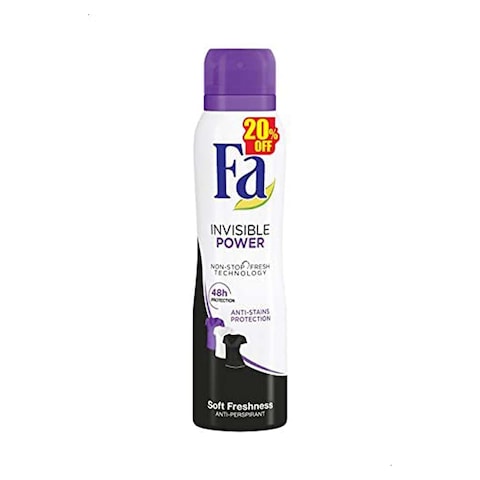 Buy Fa Spray Deodorant, Invisible Power - 200 ml Online | Carrefour Egypt