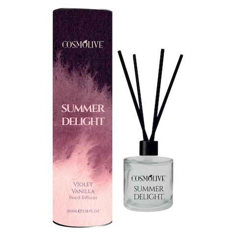Buy Cosmolive Violet Vanilla Summer Delight Reed Diffuser 100ml Online ...