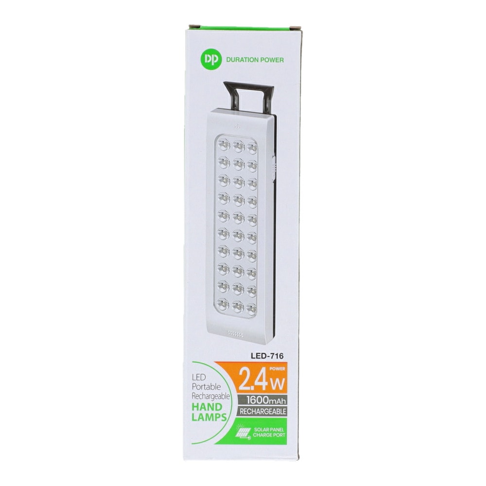 Buy DP Duration Power LED Portable Rechargeable Hand Lamps 2.4W 1600 ...