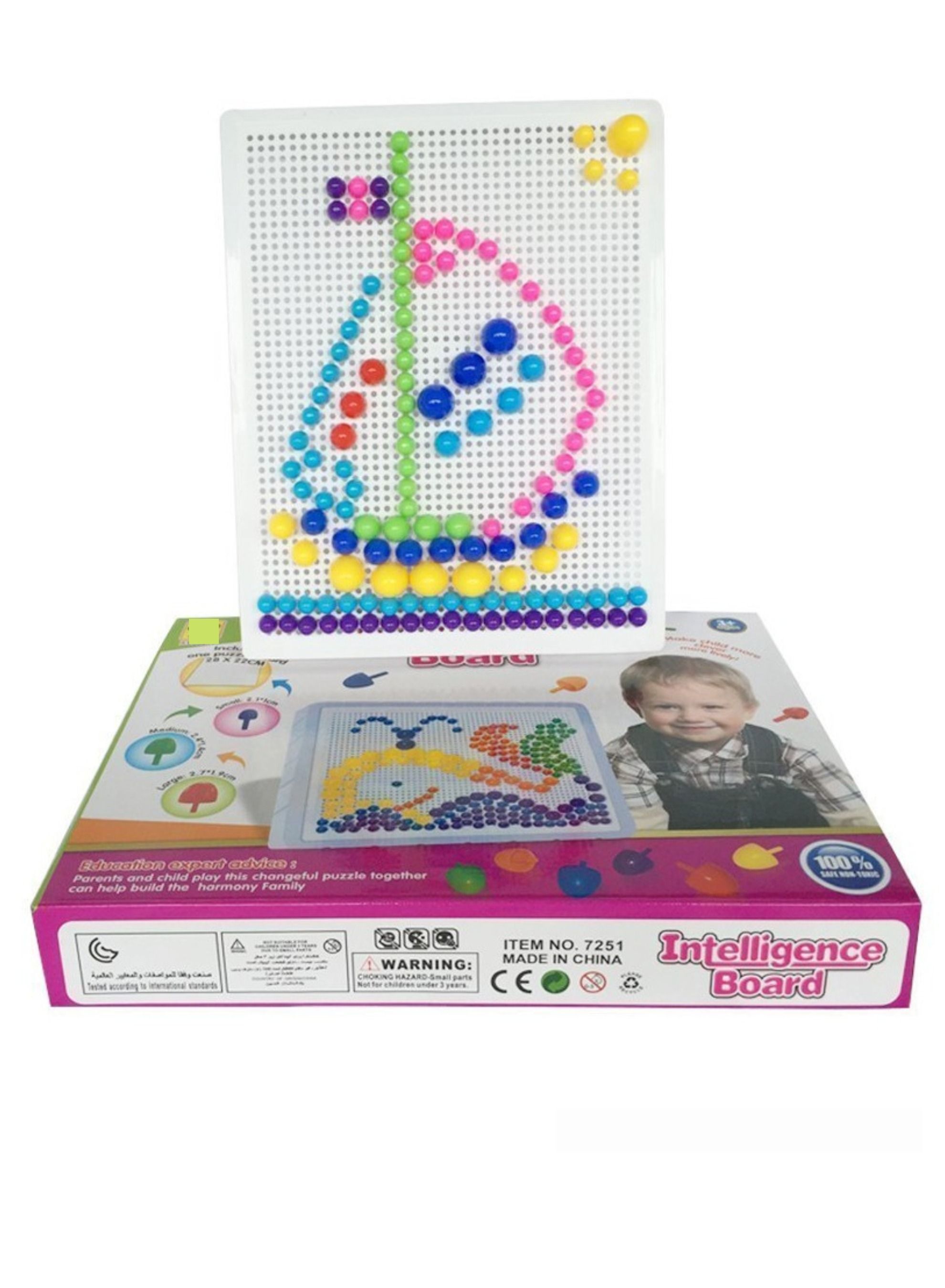 Buy Generic Intelligence Puzzle Pin Board Educational Early Development ...