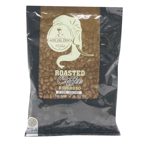 Buy Caffe Del Duca Espresso Roasted Coffee Beans 100g Online ...