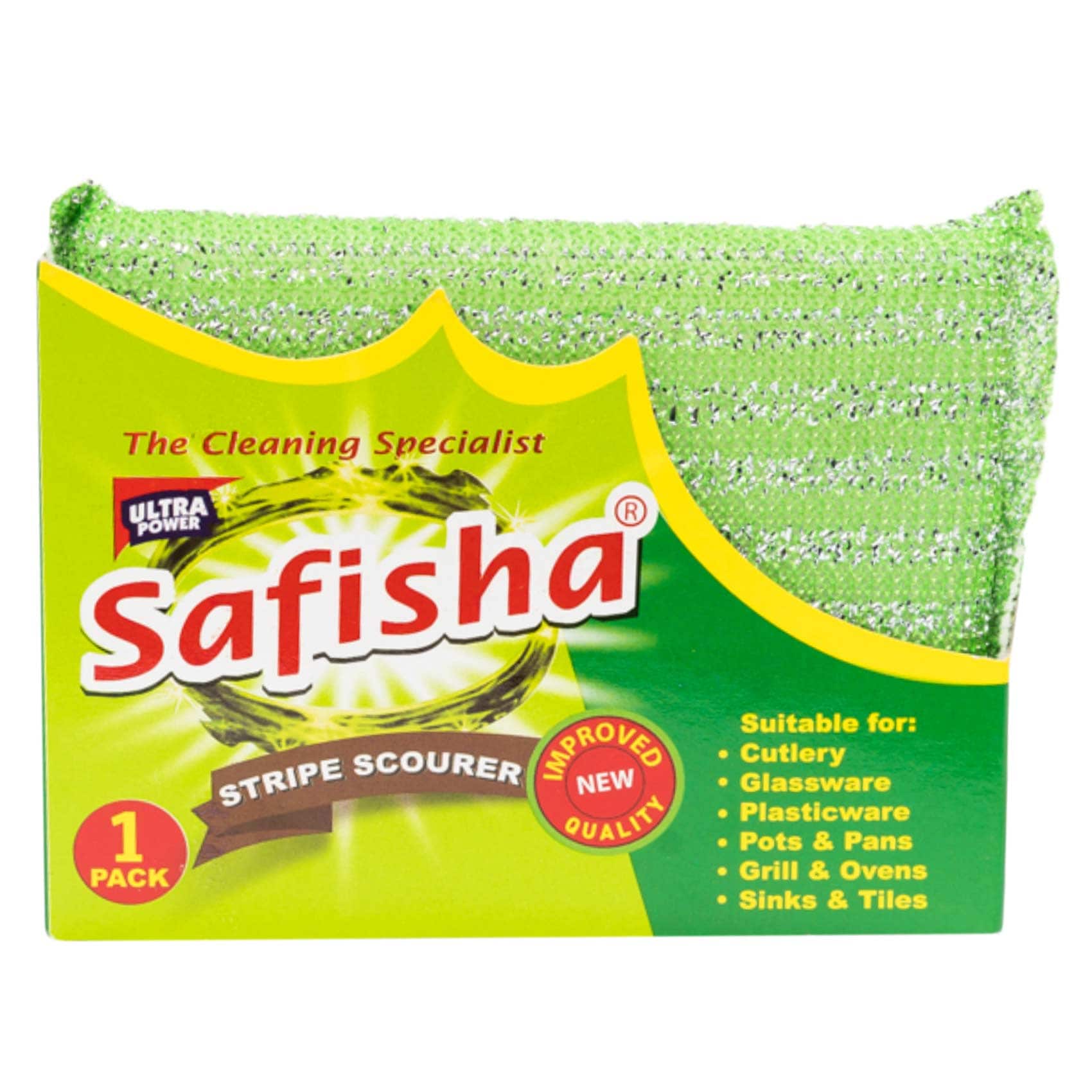 Buy Safisha Scourer Sponge Stripes Online | Carrefour Kenya