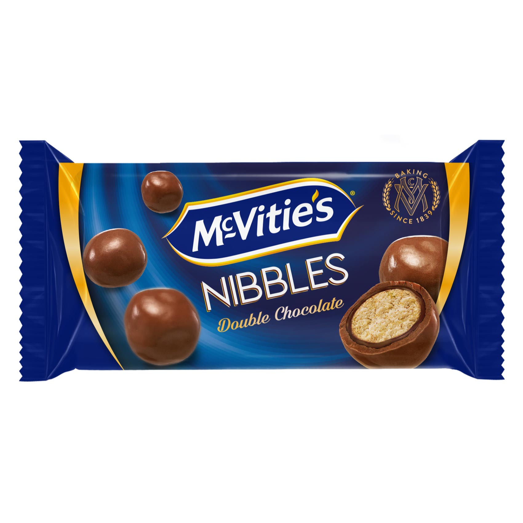 Buy Mcvities Nibbles Double Chocolate 37g Online | Carrefour KSA