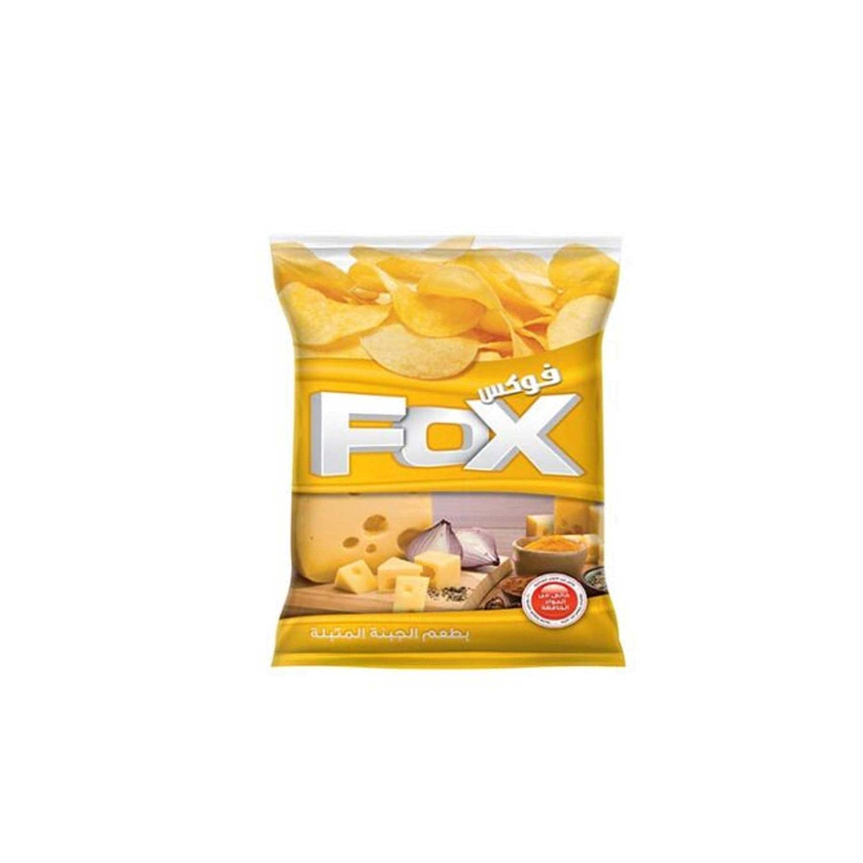 Buy Fox Potato Chips with Spiced Cheese - 24 gram Online | Carrefour Egypt