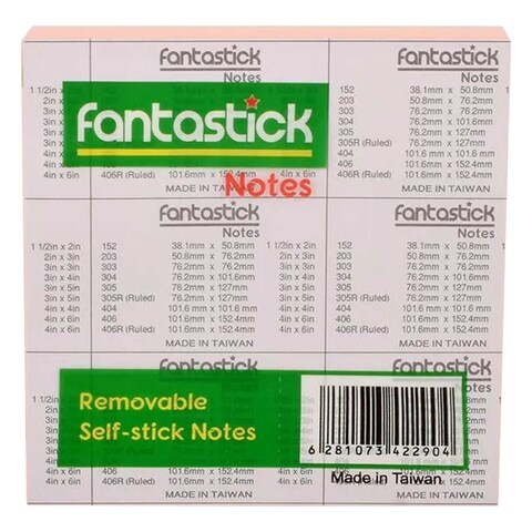 Buy Fantastick Stick Note Fluorescent Pink 3x3Inch Online | Carrefour Kenya