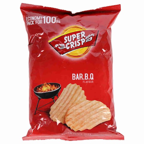 Buy Super Crisp Bar.B.Q Flavor Natural Potato Chips 95 gr Online ...