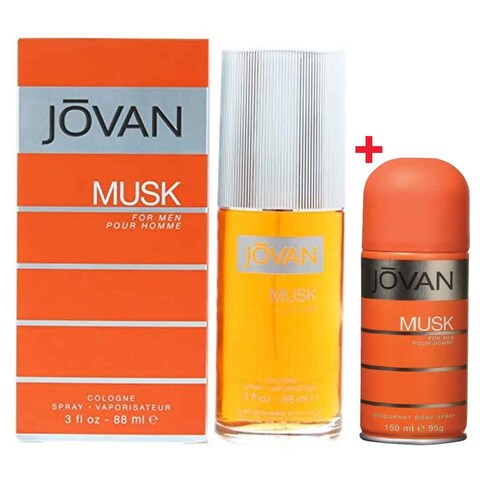 Jovan Musk EDT 96ml+Deodrant 150ml Gift Set price in UAE | Carrefour ...
