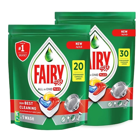 FAIRY AUTO DISH WASH 30CT + 20CT price in Kuwait | Carrefour Kuwait ...