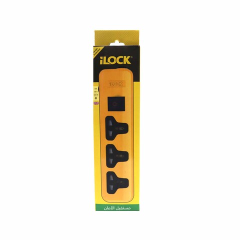 Buy iLock Outlet with Switch - 3 Sockets Online | Carrefour Egypt