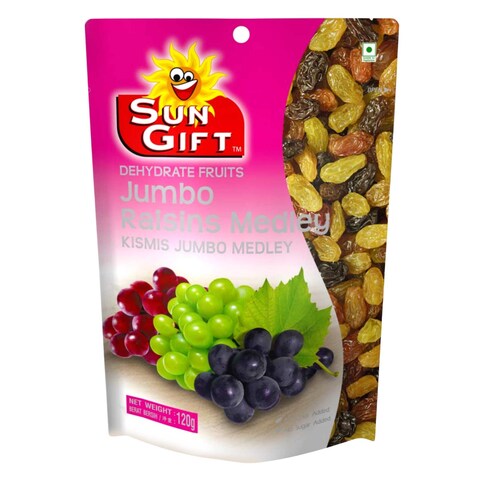 Buy Tong Garden Sun Gift Jumbo Raisins Medley 100g Online | Carrefour Kenya