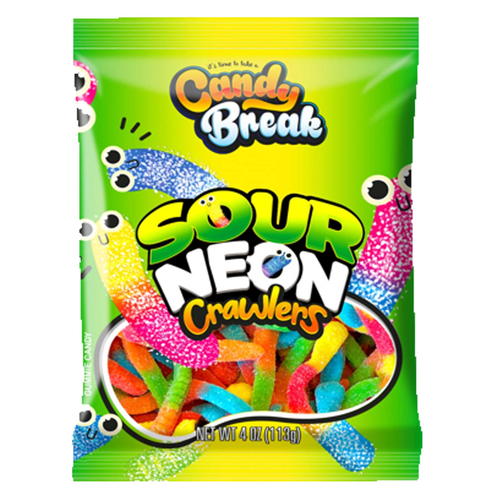 Buy Afcandy Break Sour Neon Crawlers 113GR Online Carrefour Lebanon