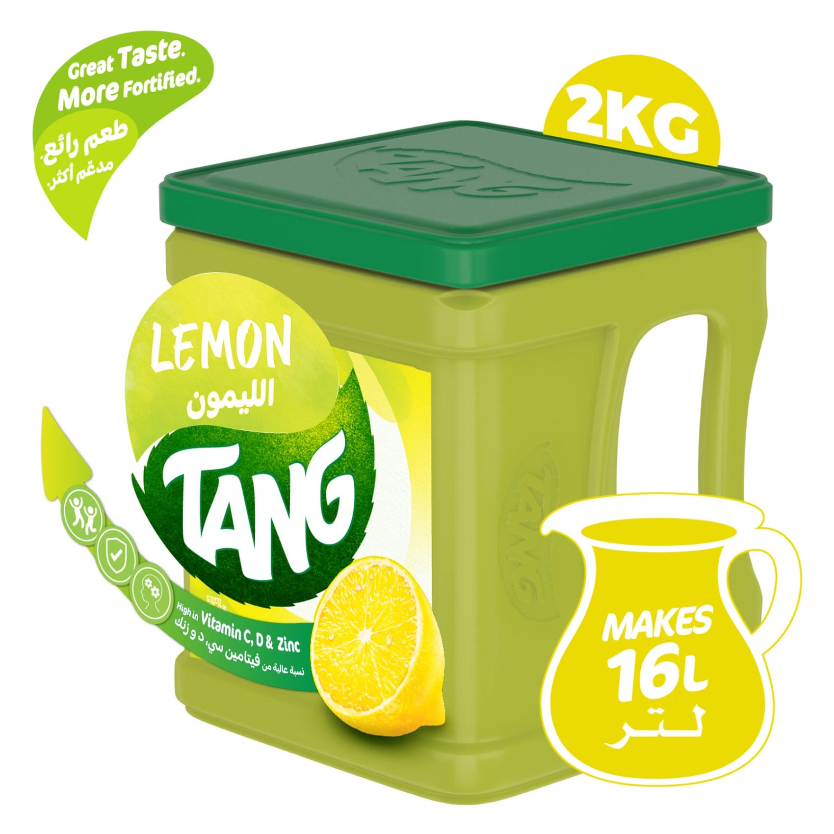 Buy Tang Lemon Flavoured Powder Juice 2kg Online | Carrefour KSA