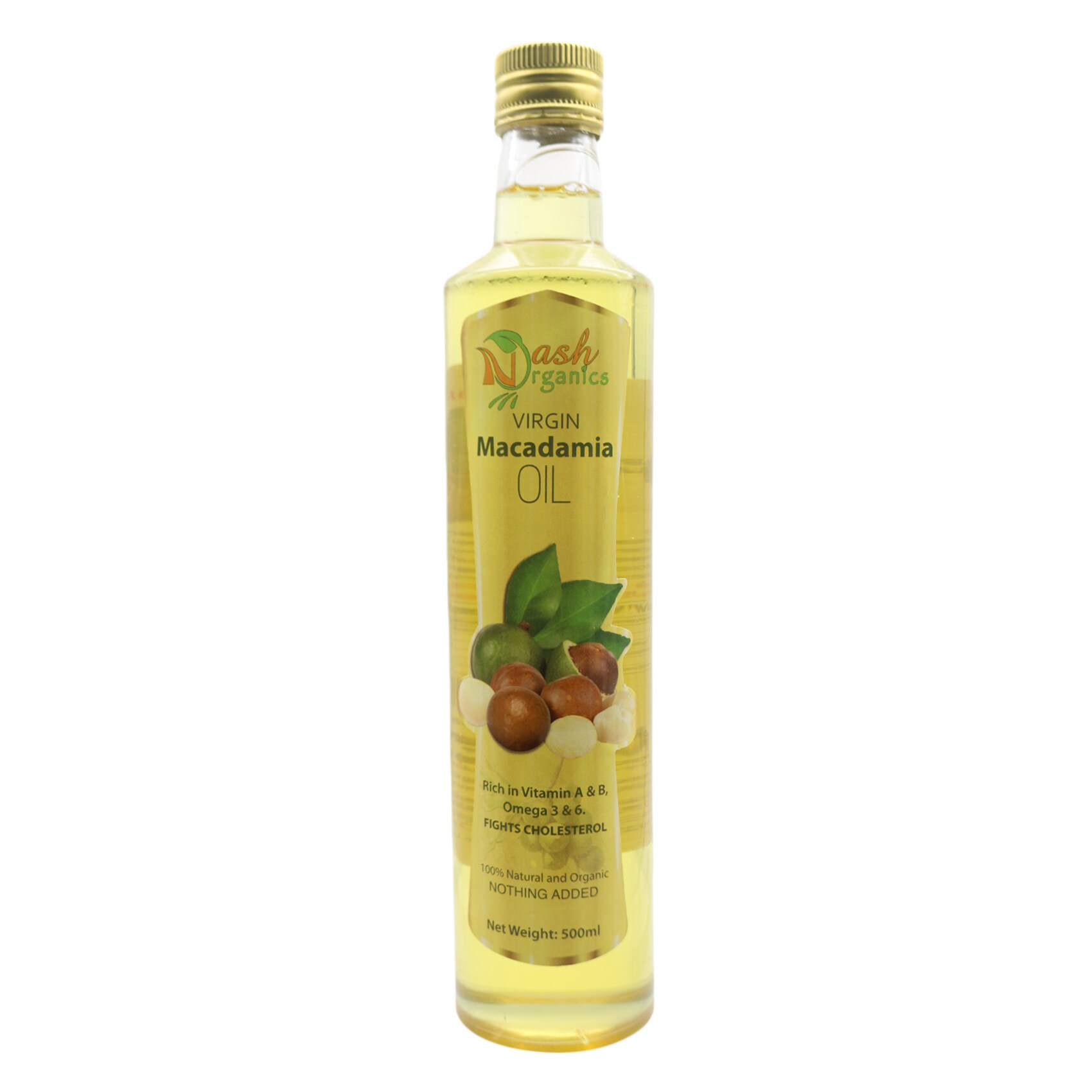 Buy Nash Organics Virgin Macadamia Oil 500ml Online | Carrefour Kenya