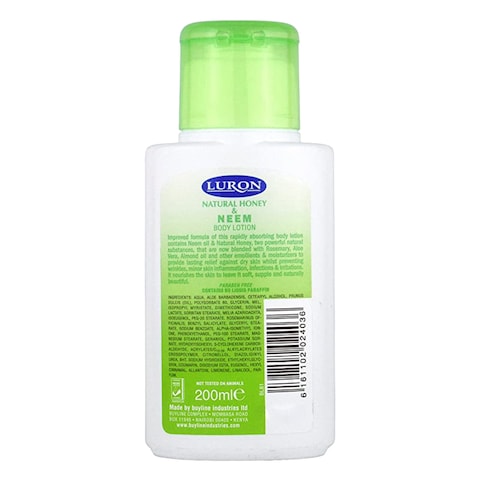Buy Luron Natural Honey And Neem Body Lotion 200ml Online | Carrefour Kenya