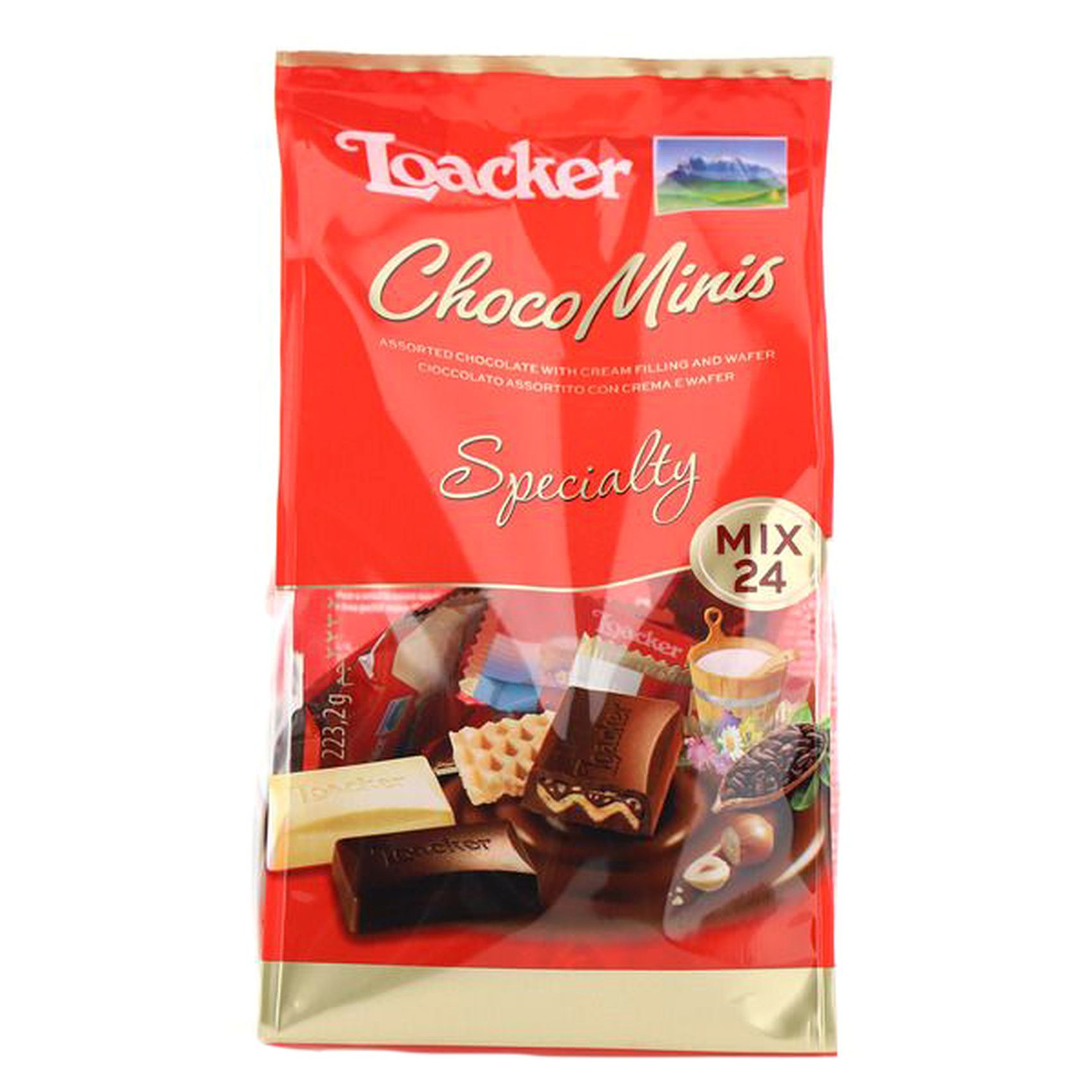 Buy Loacker mini choc mix 223.2g Online | Carrefour KSA