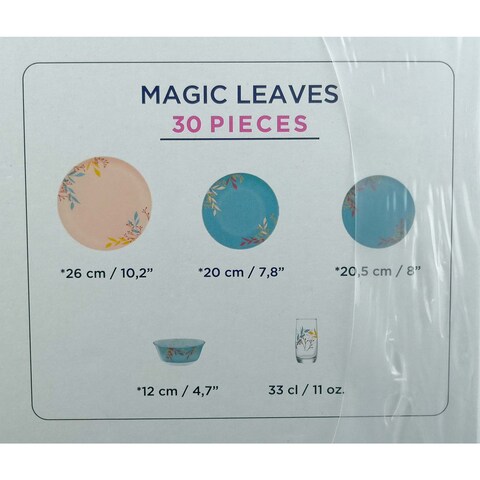 Buy Luminarc Dinner Set - 30 Pieces Online | Carrefour Egypt