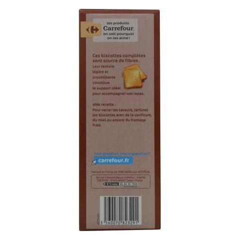Buy Carrefour Biscotte Complete Wholemeal Crispbread 300g Online ...