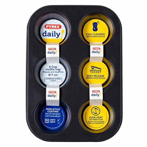 Buy Pyrex Daily 6 Cup Muffin Tray Online | Carrefour Kenya