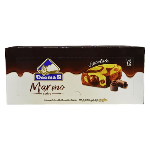 Deemah Chocolate Marmo Cake 40g Pack of 12 price in UAE | Carrefour UAE ...