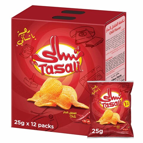 Tasali Chilli Potato Chips 25g 12 Pieces price in Saudi Arabia ...