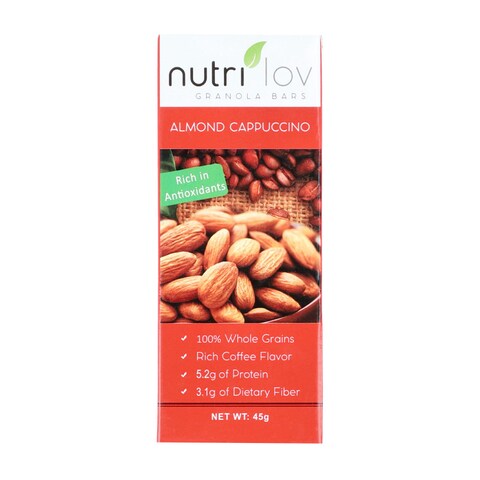 Buy Nutri Lov Granola Bars Almond Cappuccino 40 gr Online | Carrefour ...