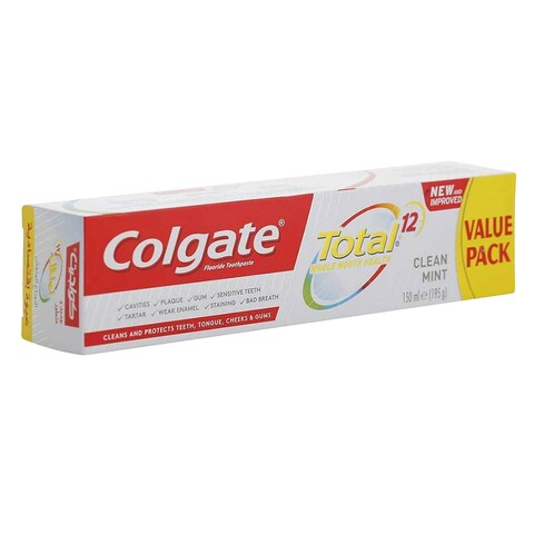 Colgate Total Clean Mint Toothpaste 150ml price in Kuwait | Carrefour ...