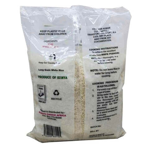 Buy Kings M. R. P. K Grade 1 Premium Mwea Aromatic Pishori Rice 2kg ...