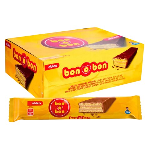 Arcor Obela Bon O Bon Wafer Milk Chocolate 27 Gram 20 Pieces Online | Carrefour Jordan