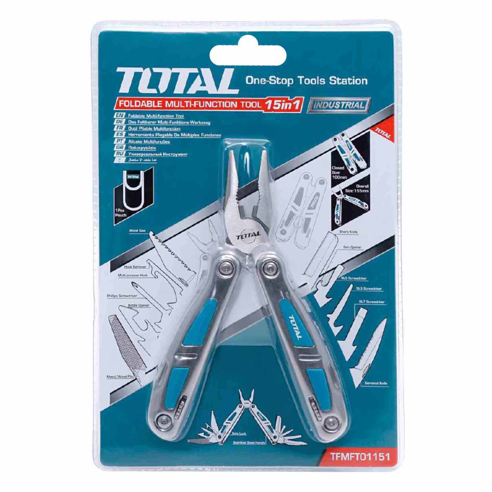 Buy Total Tfmft01151 Multifunction Tool Blue/Silver Online | Carrefour ...