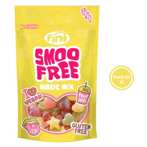 Buy Fini Smoofree Magic Mix Gluten Free Jelly Beans 165g x Pack of 12 ...